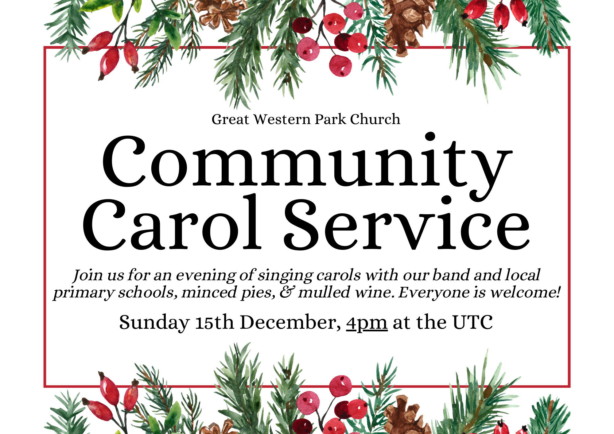 Christmas Carol Service – Great Western Park Church